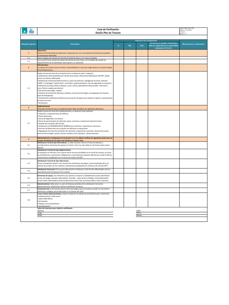 GSSO-DSE-LV-002 Diseño Plan de Transito | PDF | Transporte por ...