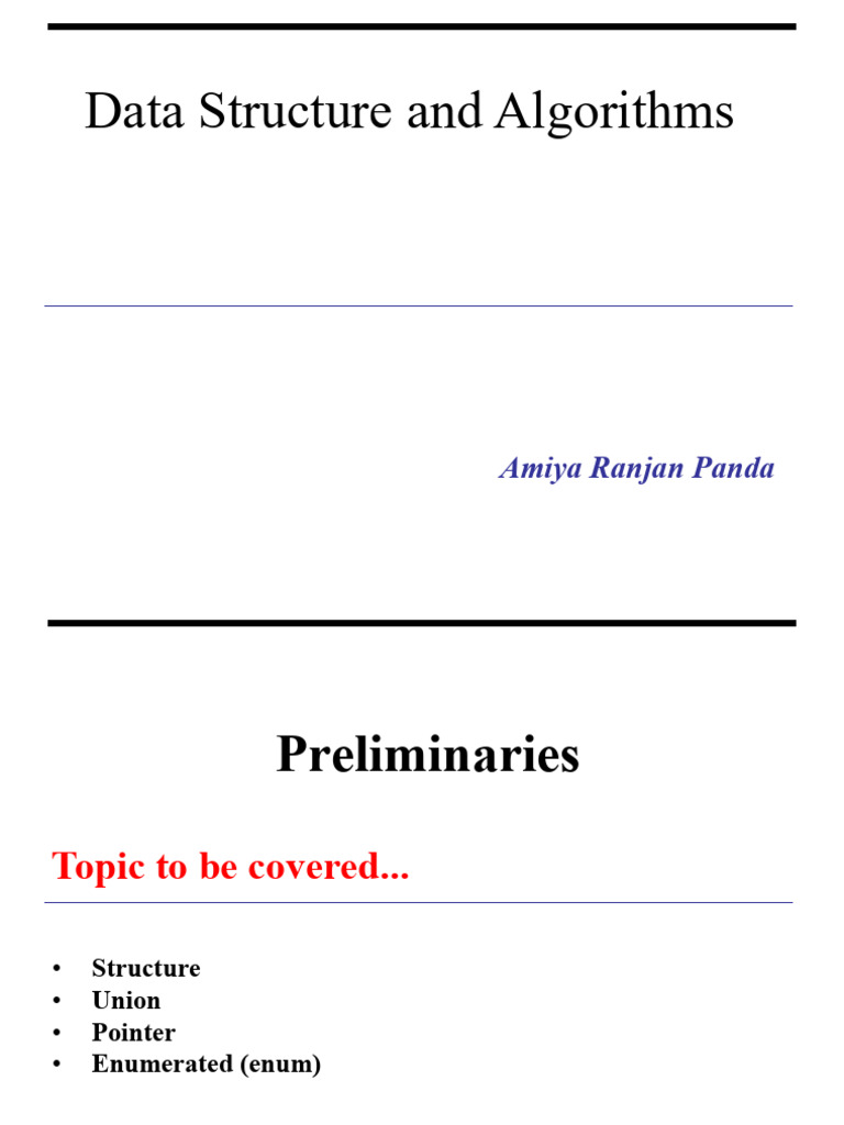 Slide 01 DS Preliminaries | PDF | Pointer (Computer Programming) | Data ... Slide 01 DS Preliminaries | PDF | Pointer (Computer Programming) | Data ...