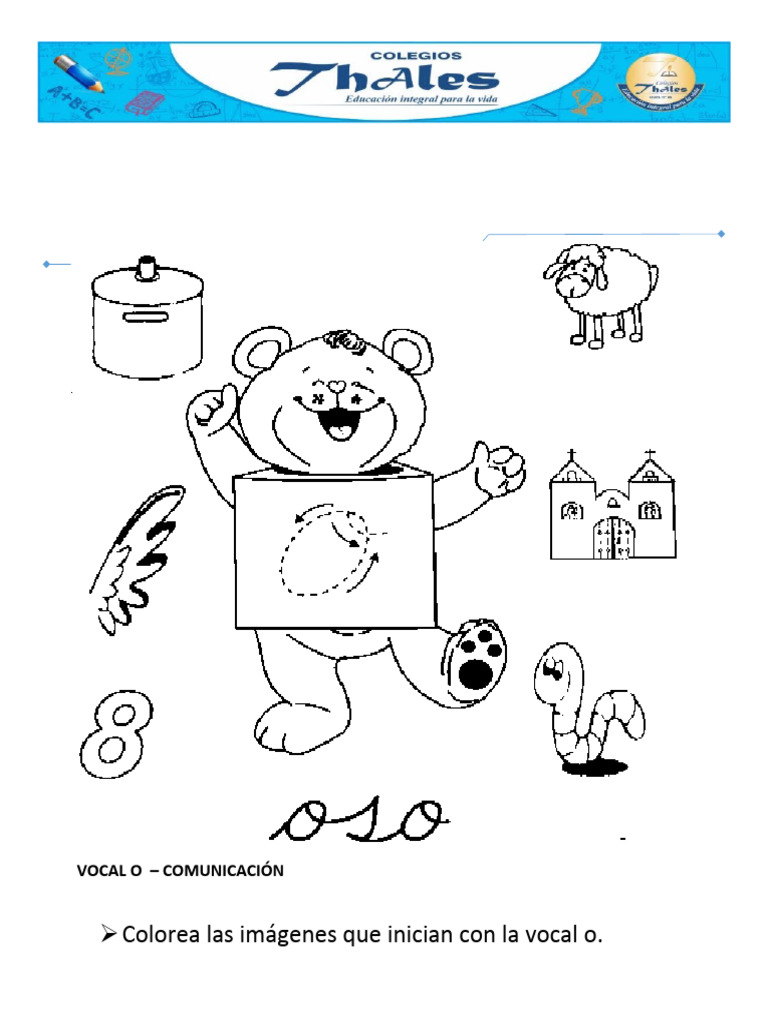 Delineado-De-La-Vocal-O-3-Años 2023 | PDF | Estudios de idiomas ...