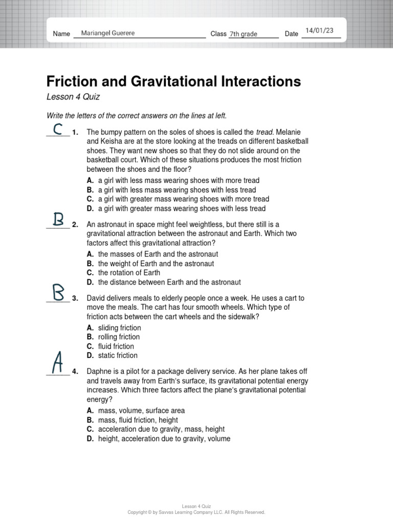 Comparto '04 Friction Gravity Activity' Contigo 230114 153254 | PDF ...