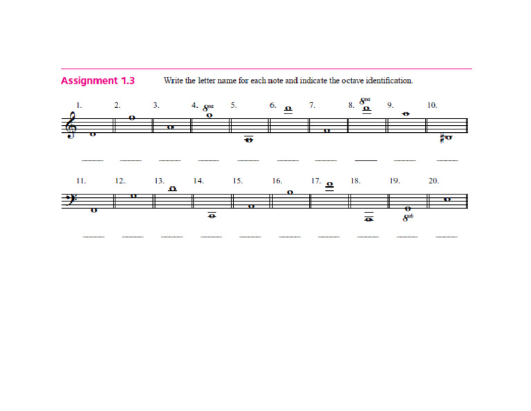 Clark Jhaspher Armenio - Octave Identification | PDF