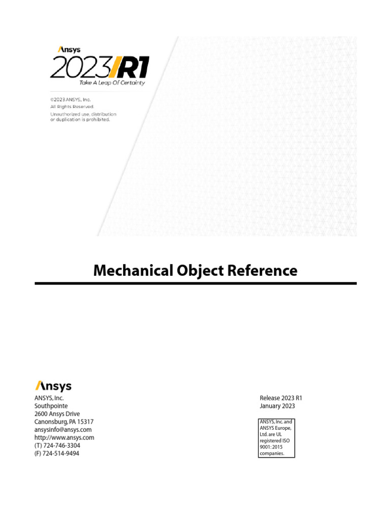 Mechanical Object Reference | PDF Mechanical Object Reference | PDF