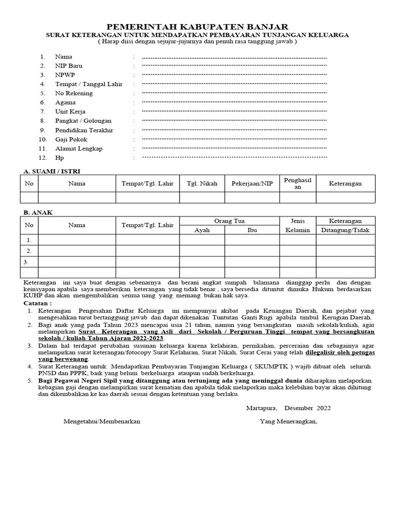 Panduan SKUMPTK untuk PNSD dan PPPK | PDF