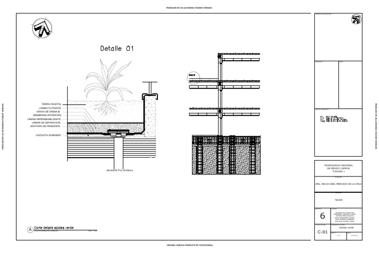 Detalle Azotea Verde | PDF | Planificación urbana sostenible | Diseño ...