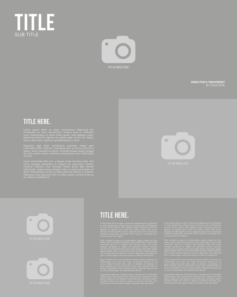 Director's Treatment Template | PDF Director's Treatment Template | PDF