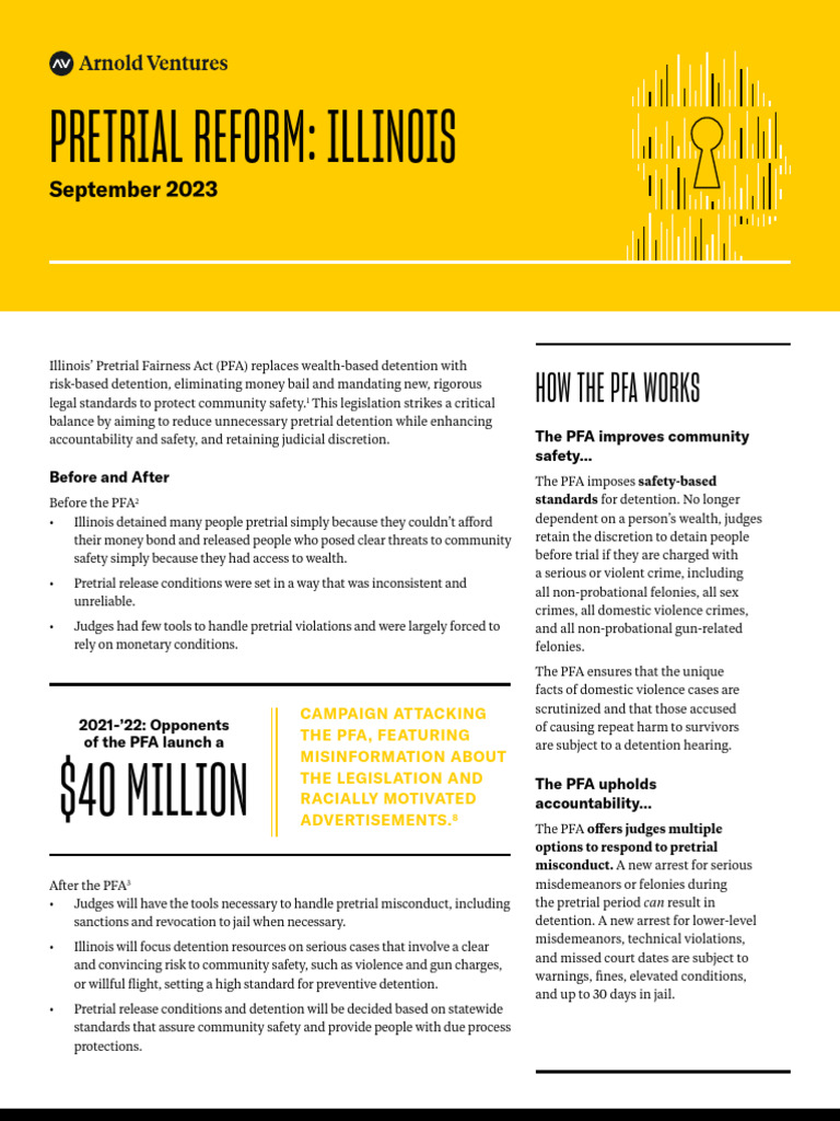 AV Fact Sheet Illinois Bail Reform Final | PDF | Crime & Violence | Crimes