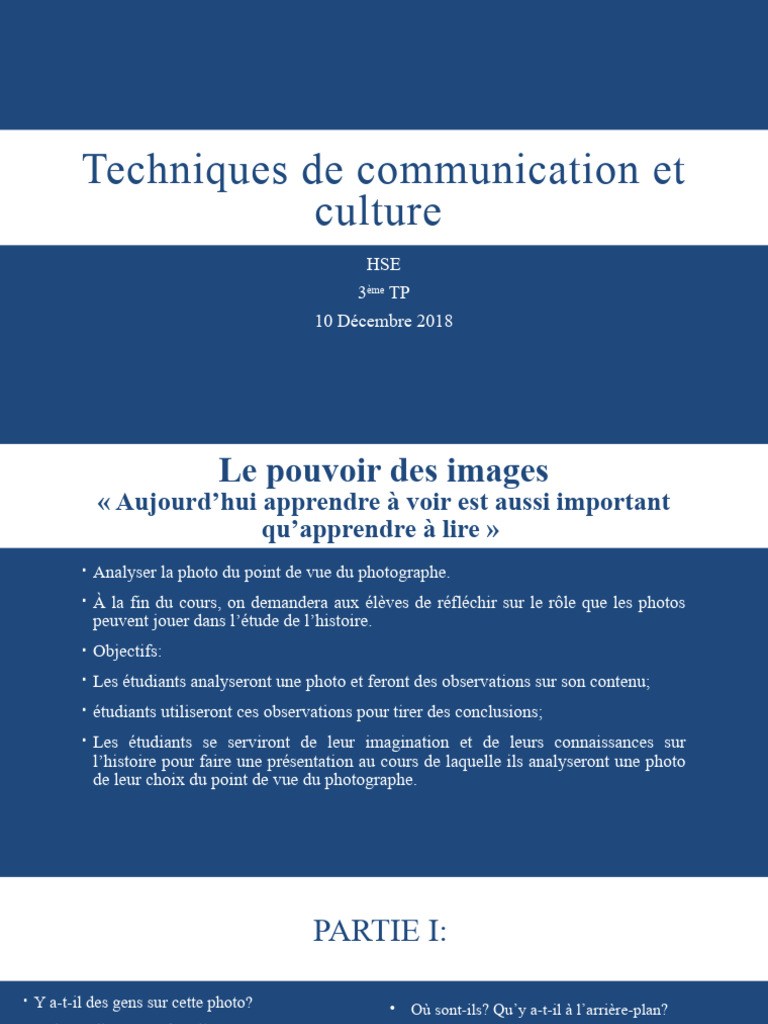 TP HSE 2 LE POUVOIR DE L'IMAGE Copie 2 | PDF