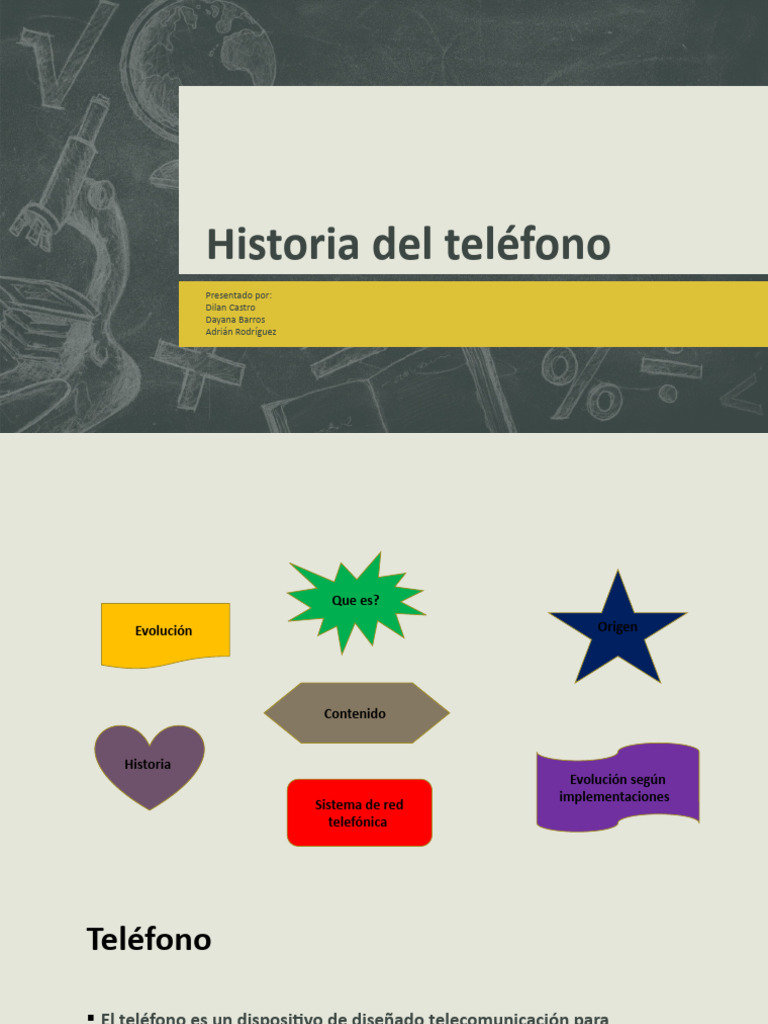 Historia Del Teléfono | PDF | Teléfono | Teléfonos móviles