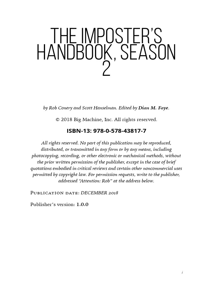 The Imposters Handbook, Season 2 (Rob Conery, Scott Hanselman) | PDF | Mathematics | Truth