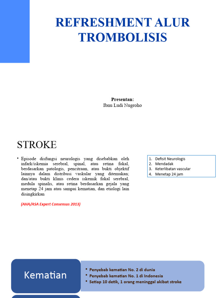 Alur Trombolisis Zoom Malam-1 | PDF | Sains & Matematika