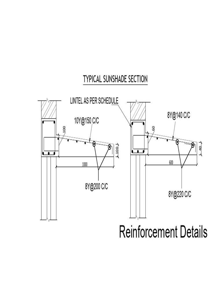 05-Typical Sunshade Section | PDF
