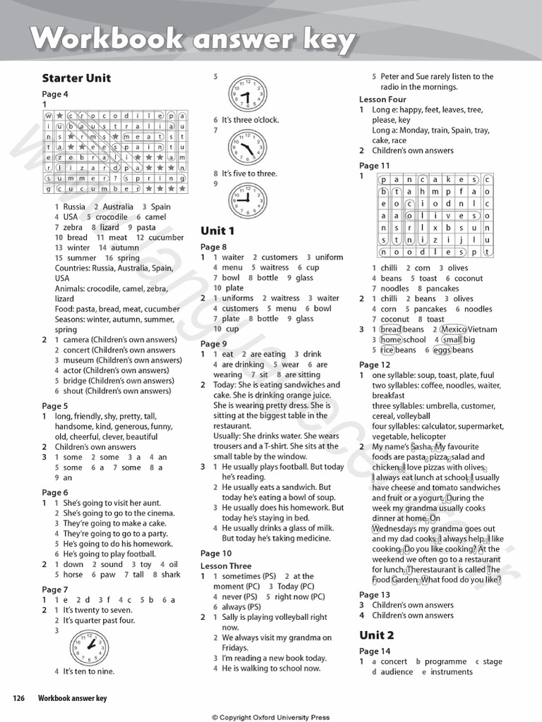 Faf4 Workbook Answers | PDF