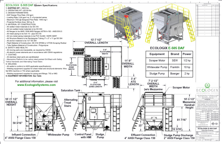 E 505 Layout Submittal Drawing | PDF | Pipe (Fluid Conveyance) | Welding