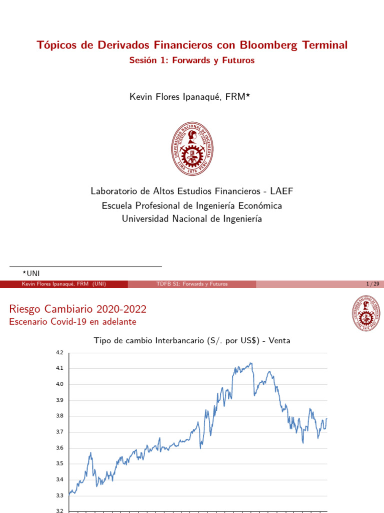 Tópicos de Derivados Financieros Con Bloomberg Terminal - Sesión 1 ...