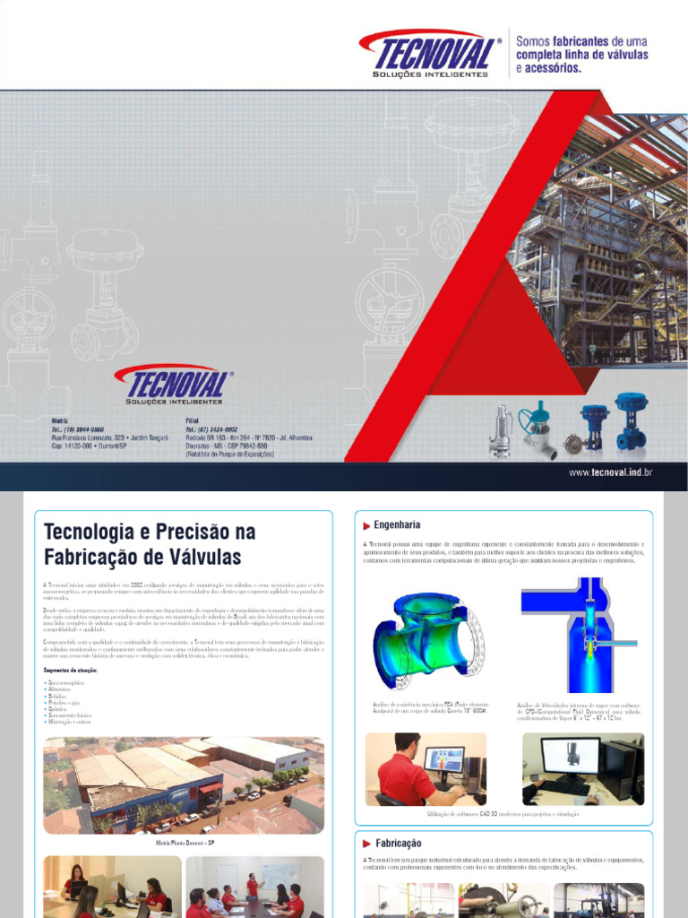 Catalogo Tecnoval Produtos | PDF | Válvula | Engenharia