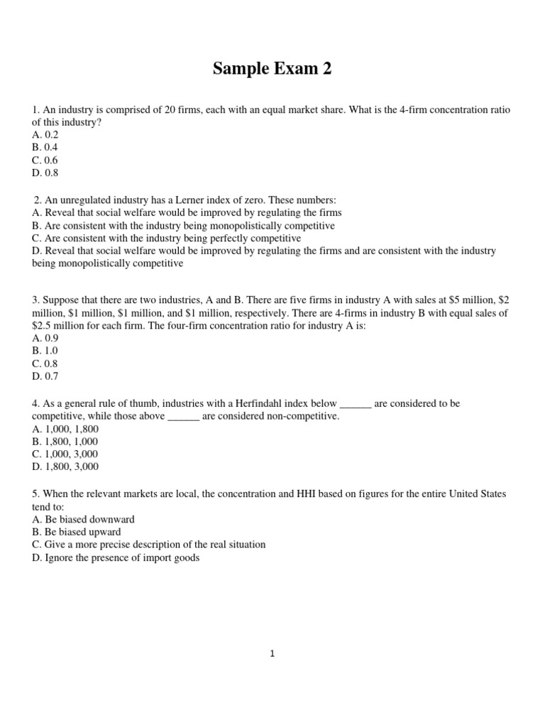 Economics Exam Questions and Answers | PDF | Business | Finance & Money ...