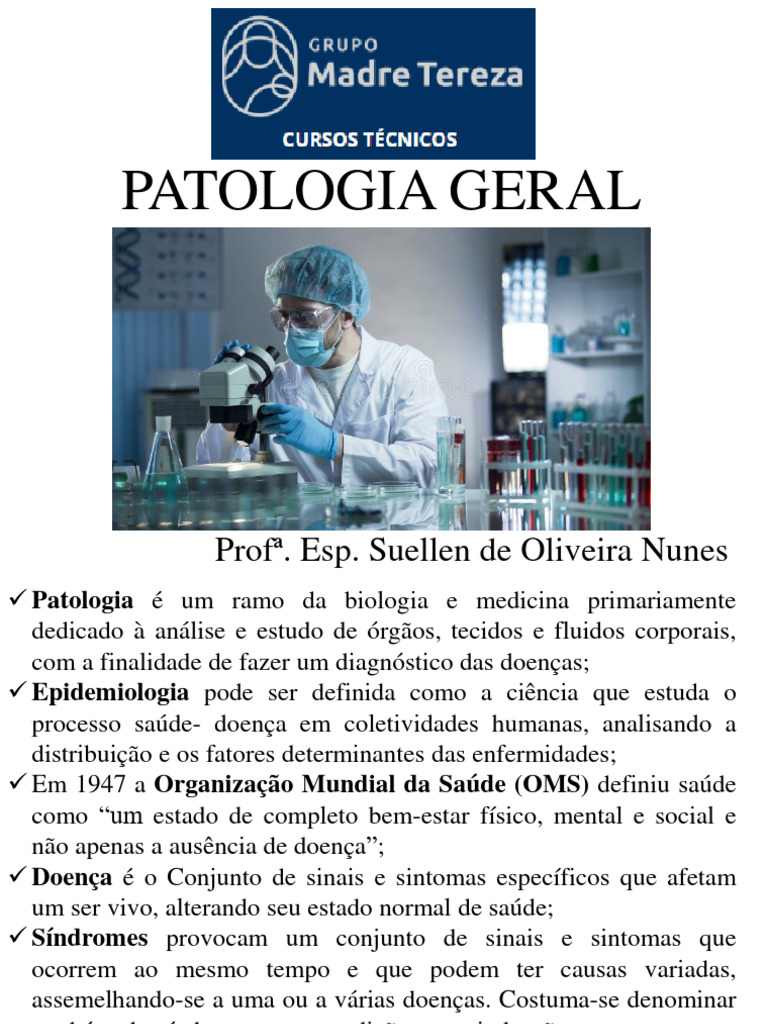 Patologia Geral | PDF | Patologia | Apoptose