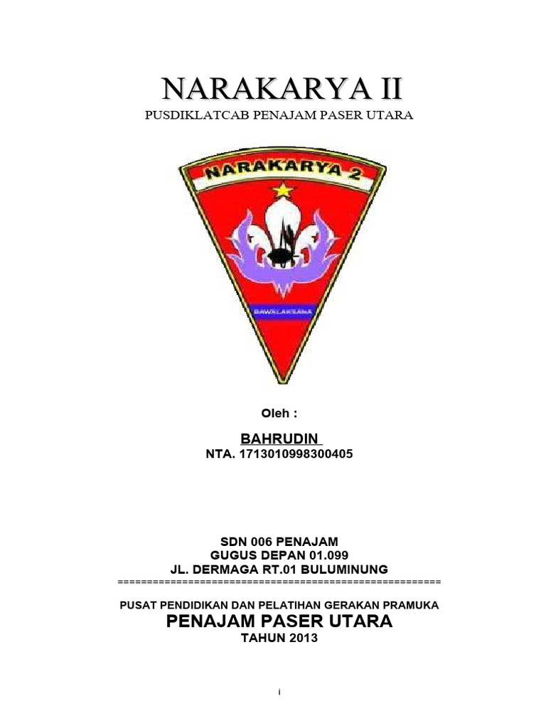 Narakarya Daftar Isi Dan Lampiran 2015 | PDF