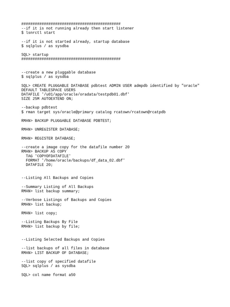8 Reporting On Rman | PDF | Backup | Computer File