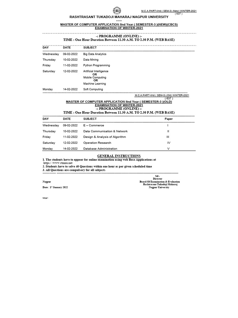 MCA-III Sem (New & Old) | PDF | Computing | Machine Learning