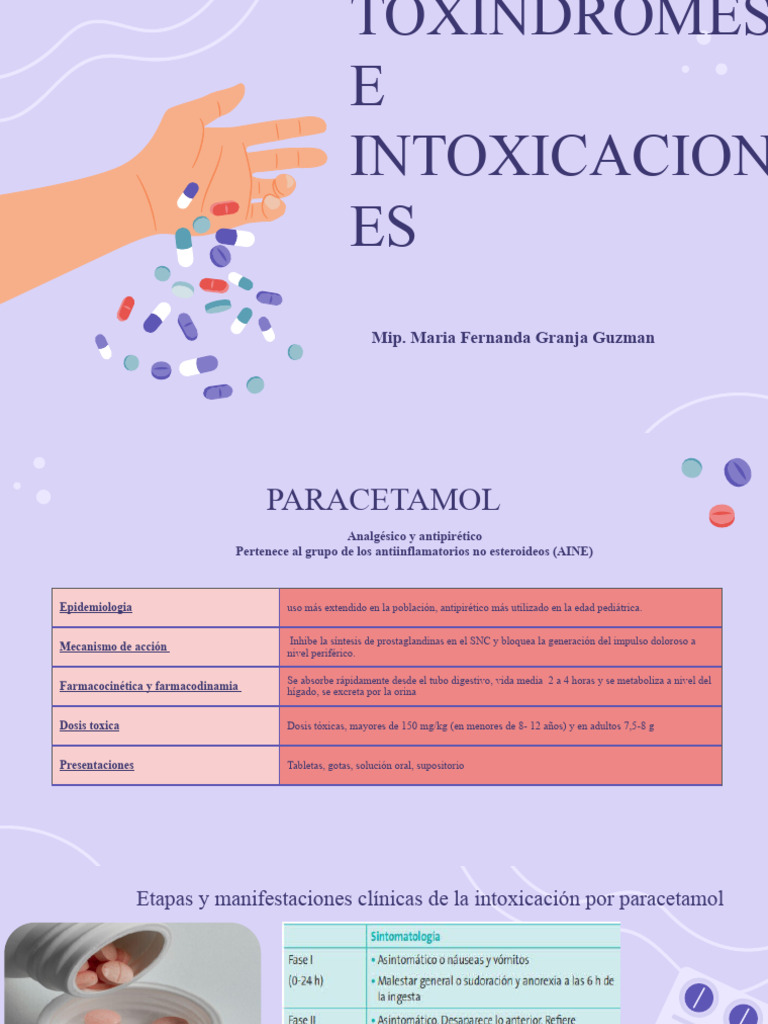 Toxindromes e Intoxicaciones | PDF | Productos de la industria química ...