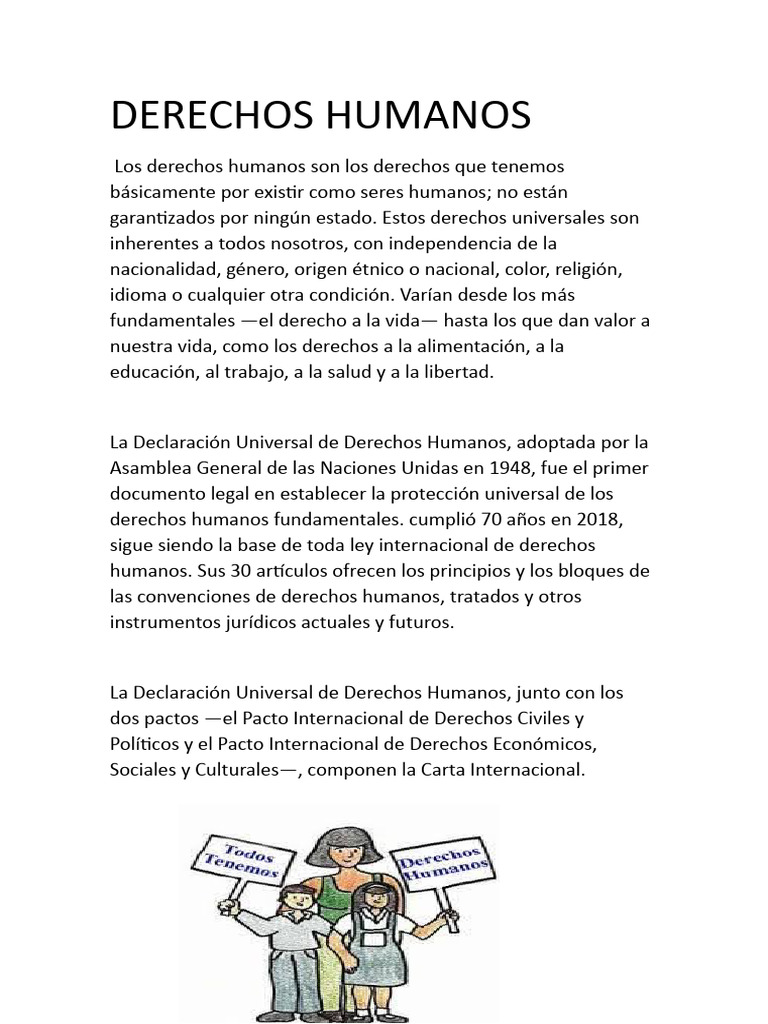 Derechos Humanos | PDF | Derechos humanos | Derechos