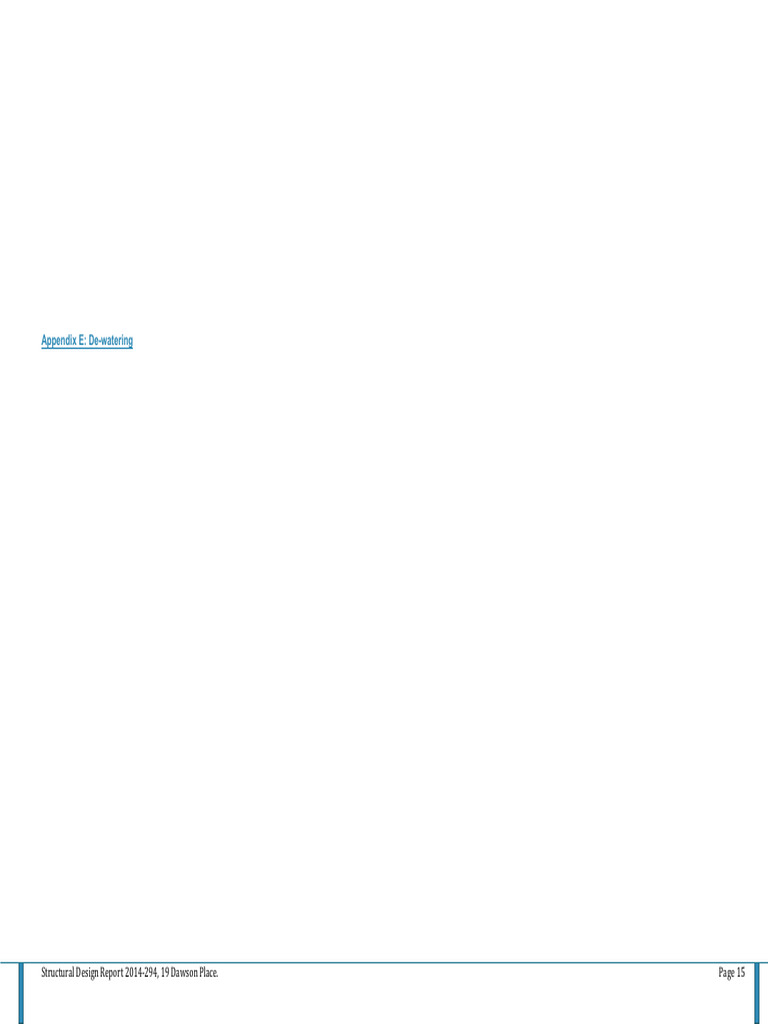 Dewatering Method Statement For Lower Basement Construction Pdf