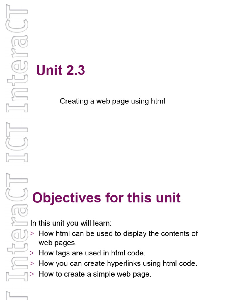 Creating Web Age Using HTML | PDF