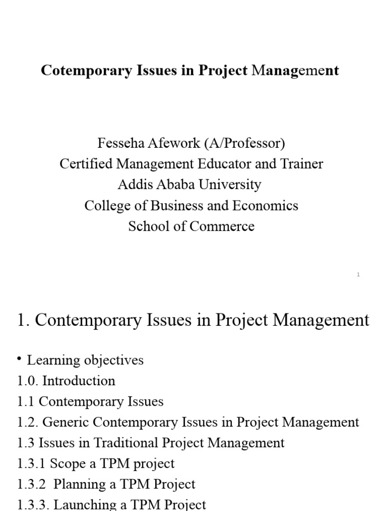 Chapter 1. Issues in Traditional Project Management | Download Free PDF | Software Development ...
