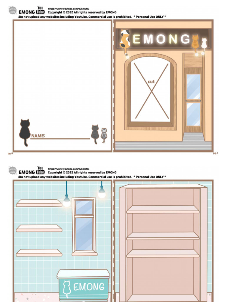 EMONG's Cat House Printable File | PDF