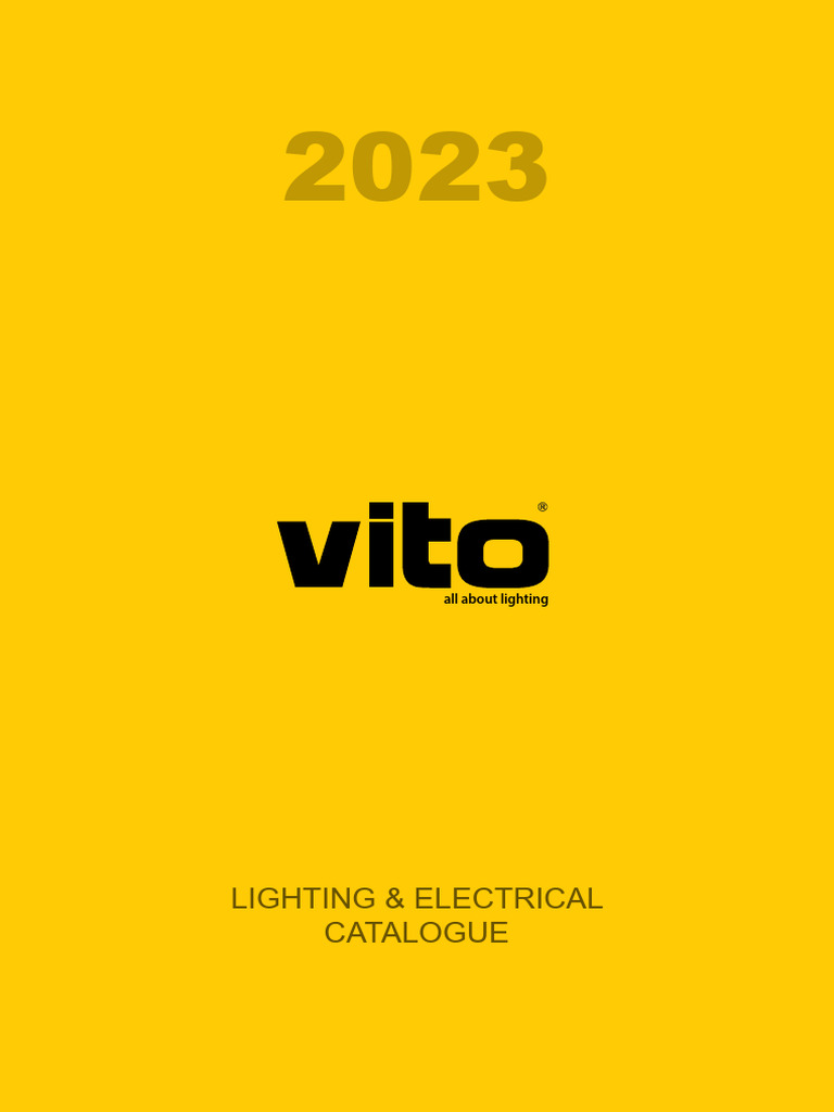 VITO 2023 Lighting Catalogue Overview | PDF | Lighting