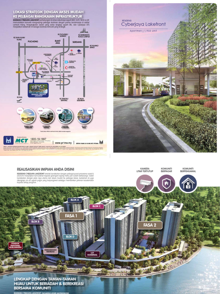 Residensi Cyberjaya Lakefront: Apartemen Strategis di Pinggir Tasik | PDF