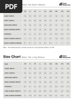 Sublimation Size Chart | PDF | Clothing | Fashion