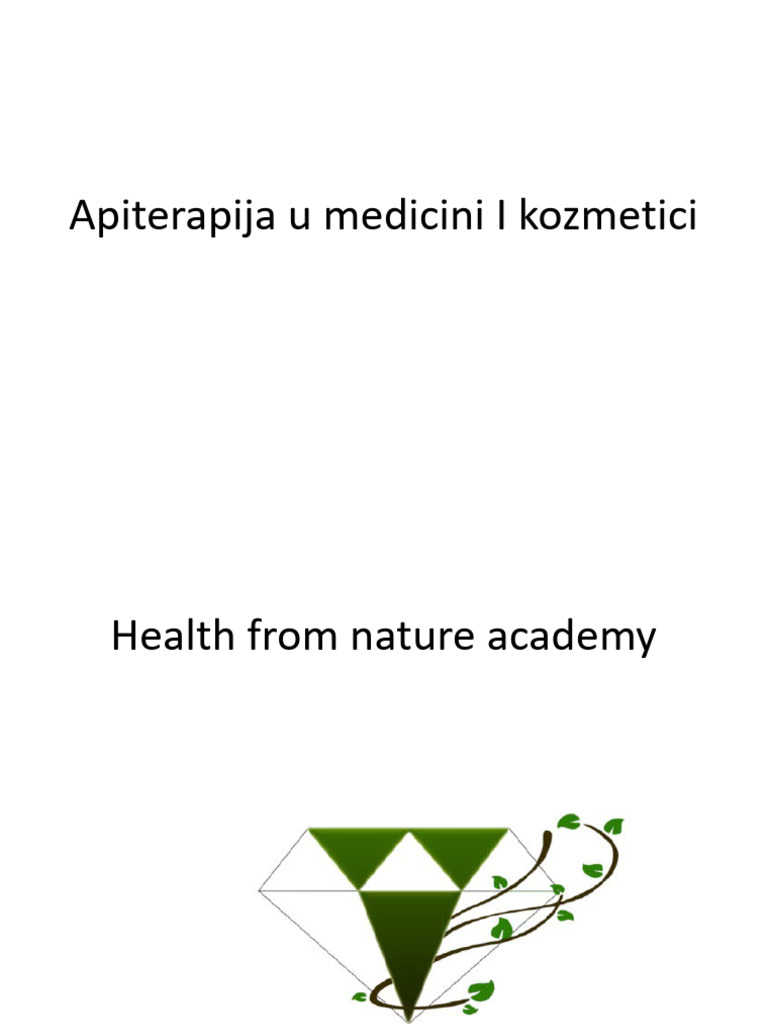 Apiterapija: Medicinske i kozmetičke koristi | PDF | Honey | Dermatitis
