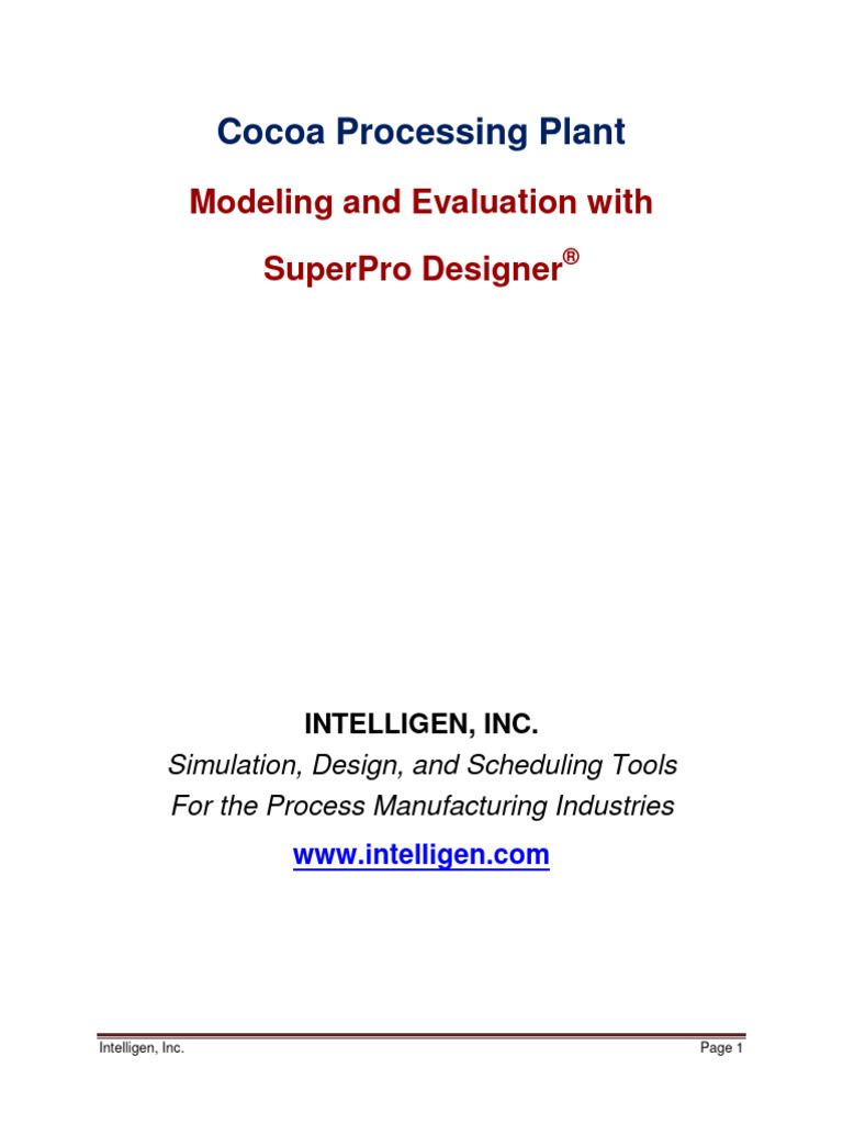 Cocoa Processing | PDF | Chocolate | Cocoa Bean