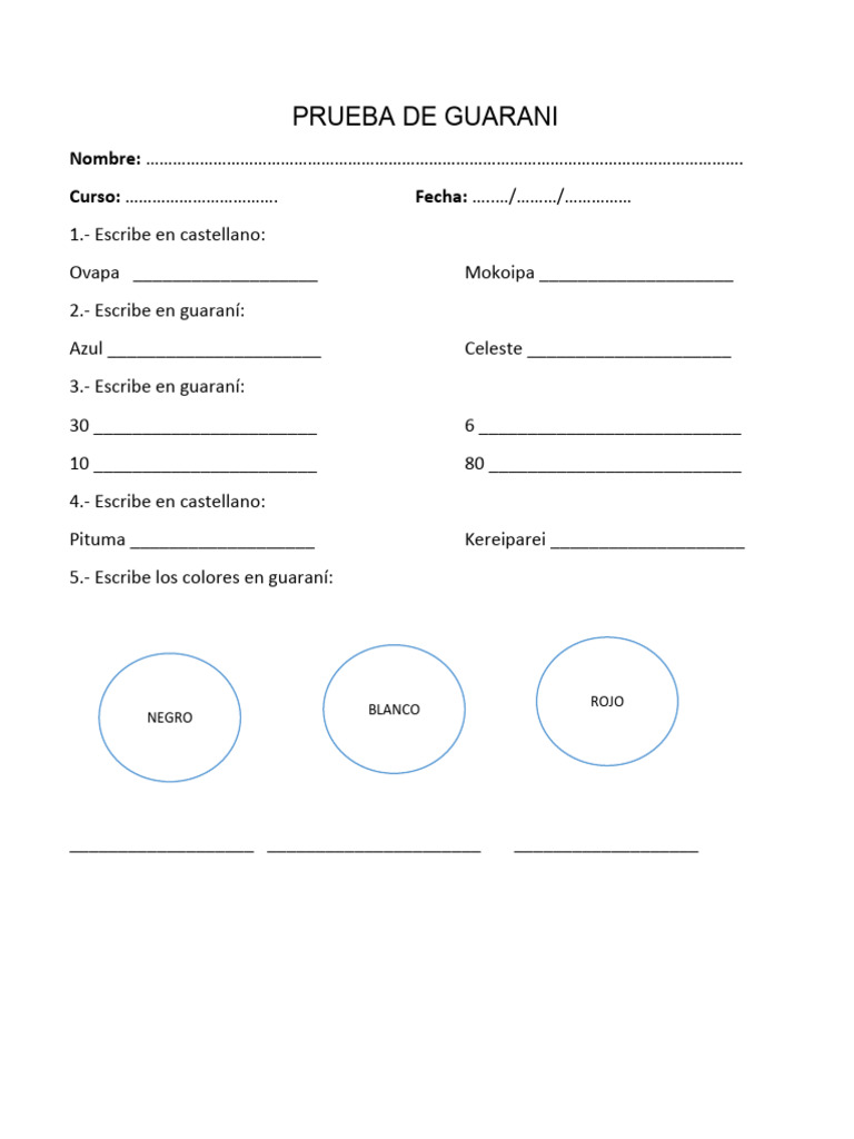 Prueba de Guarani 1 | PDF