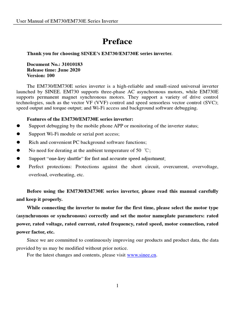 Em730usermanual V100 Pdf Power Inverter Power Supply 