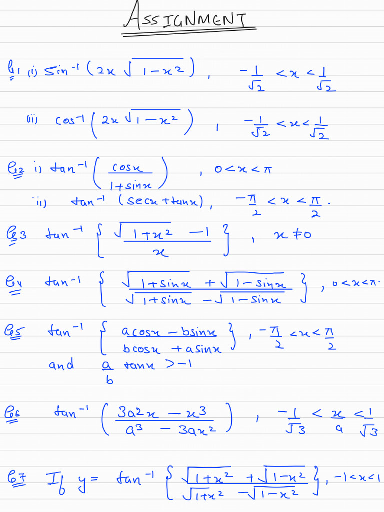 Differentiation Assignment 1 - 230801 - 172413 | PDF