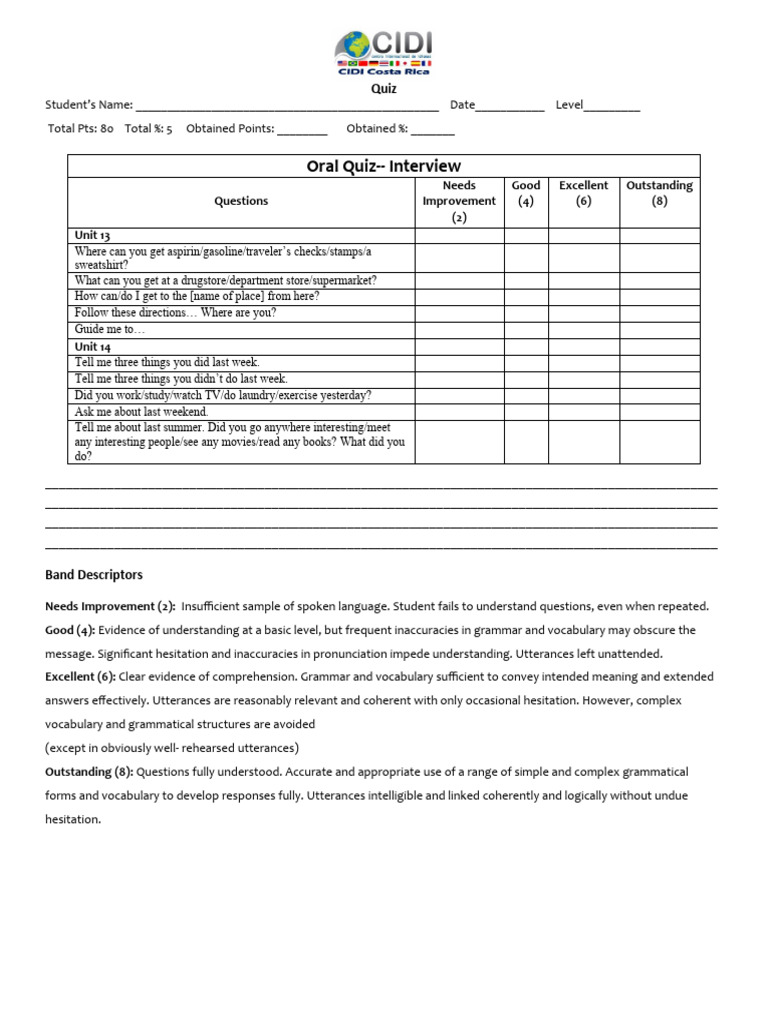 Oral Quizzes 13 - 14 | PDF | Learning | Cognition