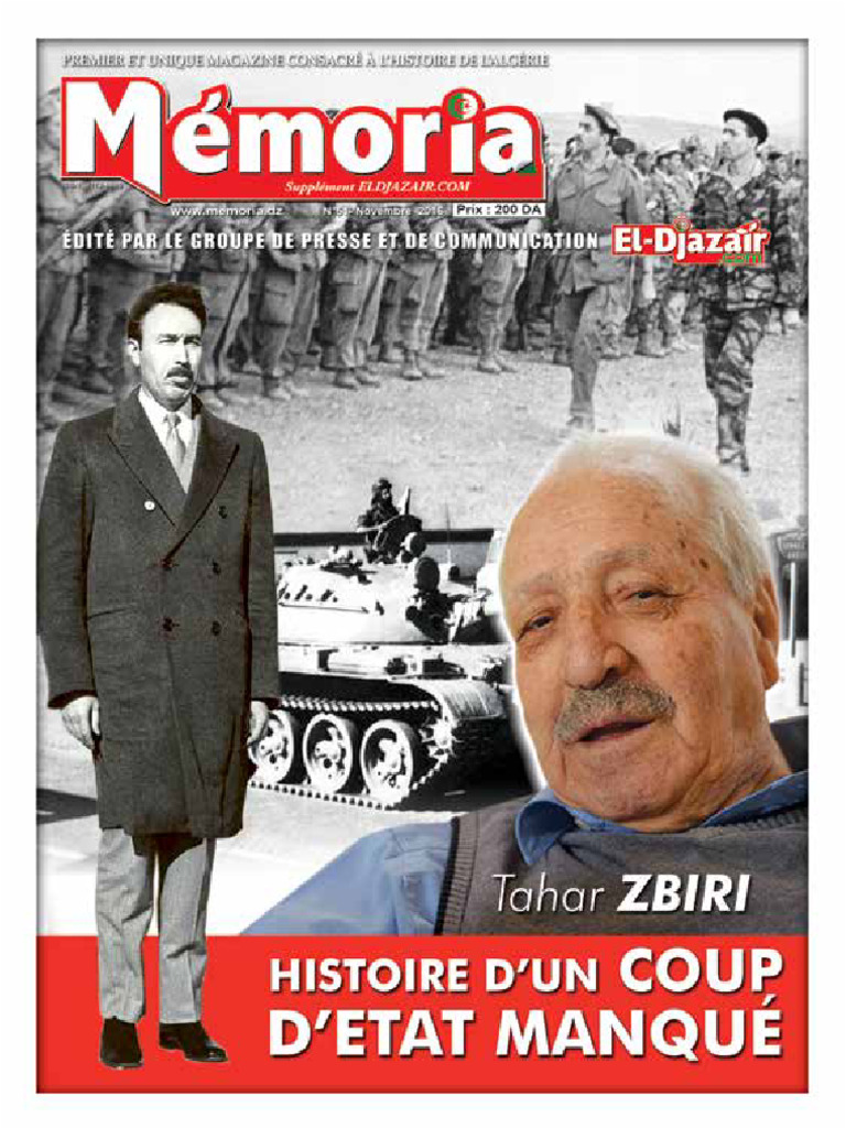 Tahar Zbiri : Coup d'État Manqué | PDF | Algérie | Militaire