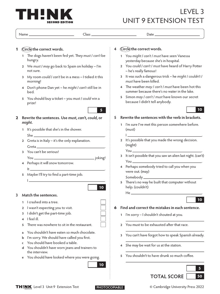 Unit 9 - Grammar (III) | PDF