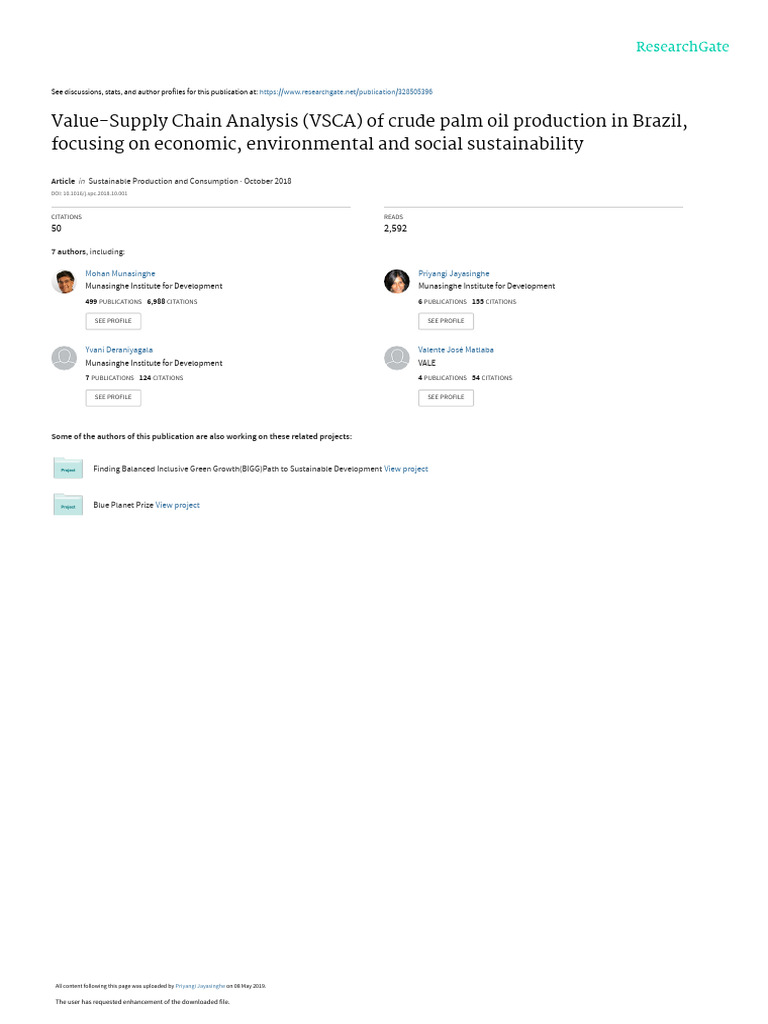 Value-Supply Chain Analysis | PDF | Life Cycle Assessment | Supply Chain Management