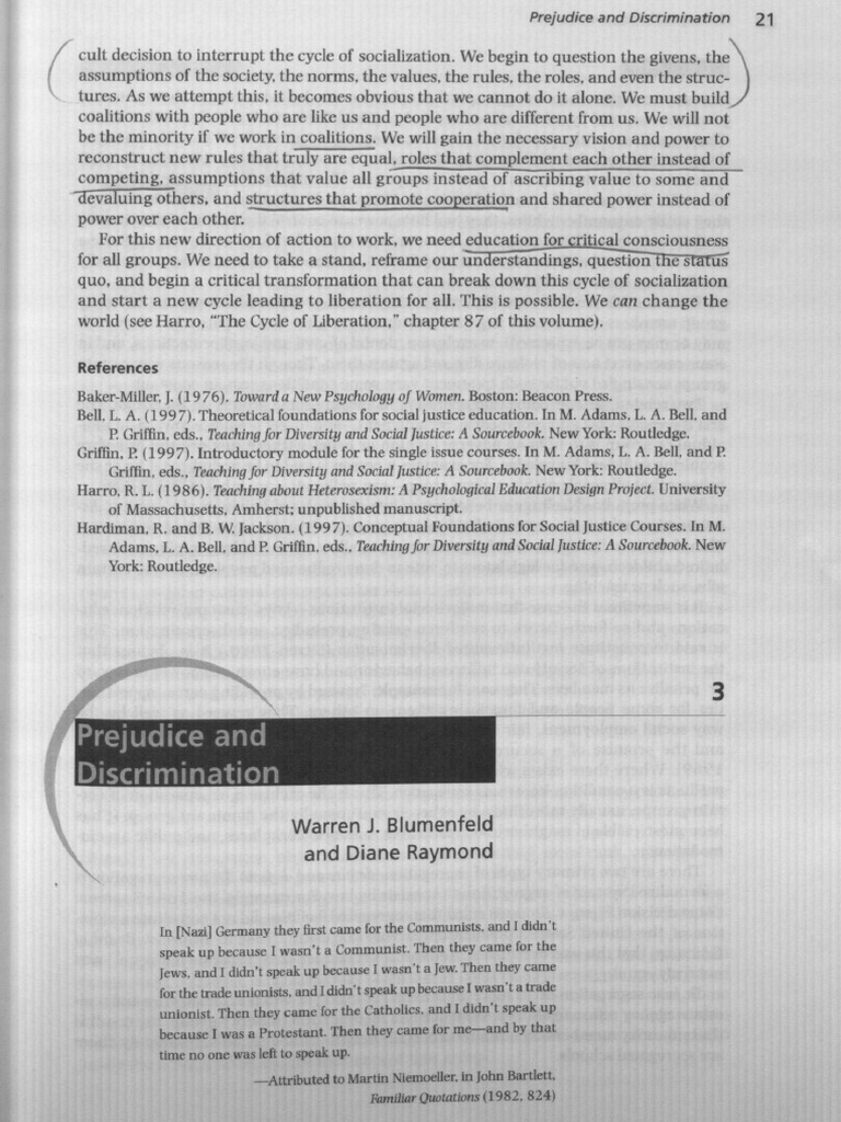 Prejudice and Discrimination | PDF