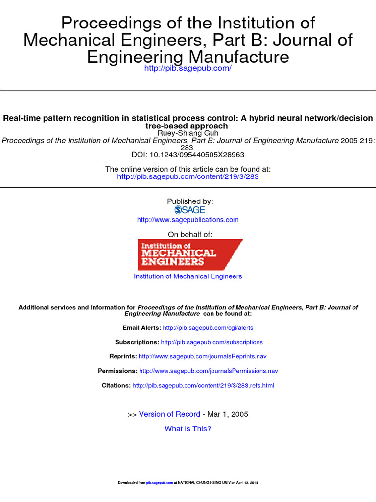 Spc Real Time Pattern Recognition In Statistical Process Control A Hybrid Neural Network
