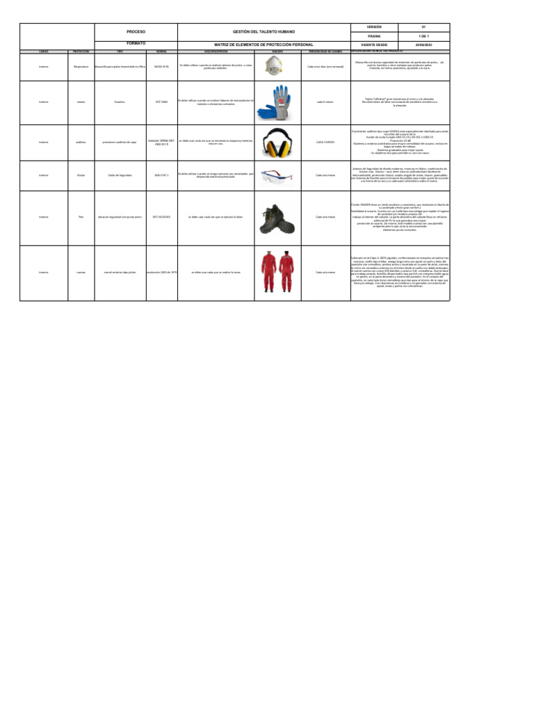 Matriz Epp - XL | PDF | Ropa