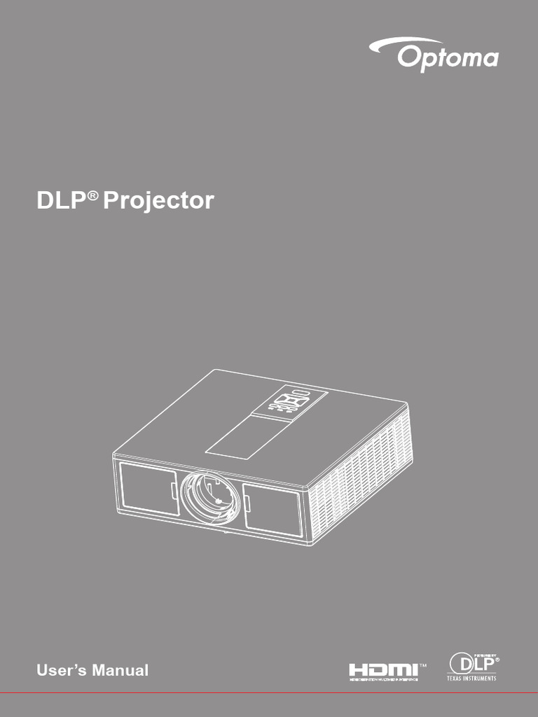DLP Projector: User's Manual | PDF | Electromagnetic Interference | Electronics
