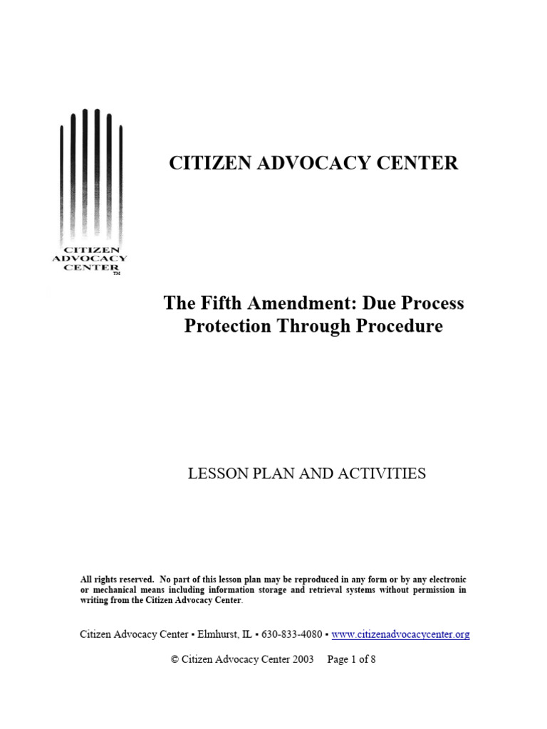 Constitution The Fifth Amendment | PDF