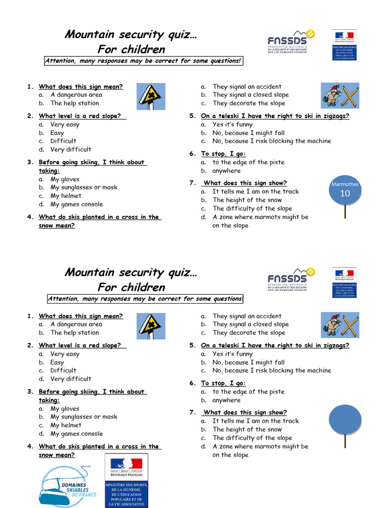 Quizz Enfant Anglais 2 Doc 1096 | PDF | Individual Sports | Racing