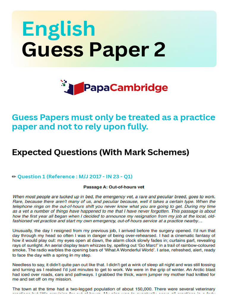 Igcse 0500 English Paper 3 Pdf