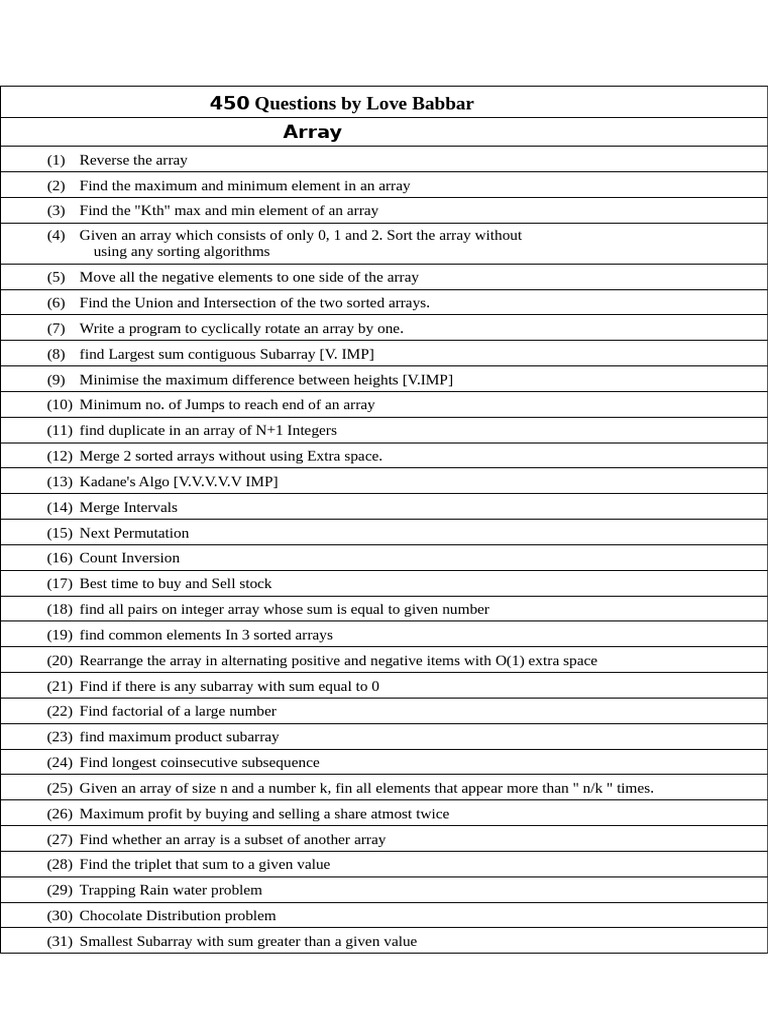 450 Questions Pdf String Computer Science Matrix Mathematics